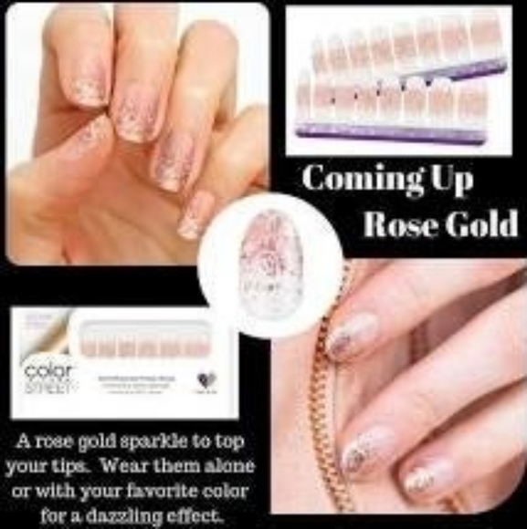 Color Street | Makeup | Color Street Coming Up Rose Gold Clear With ...